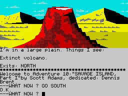 Screenshot of Savage Island (ZX Spectrum, 1980) - MobyGames