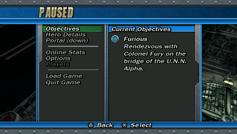 Screenshot of Marvel Ultimate Alliance (PSP, 2006) - MobyGames
