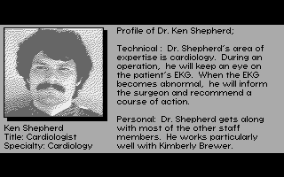 Screenshot of Life & Death (Amiga, 1988) - MobyGames