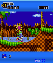 Screenshot of Sonic the Hedgehog Part 1 (J2ME, 2006) - MobyGames
