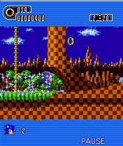 Screenshot of Sonic the Hedgehog Part 1 (J2ME, 2006) - MobyGames