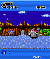 Screenshot of Sonic the Hedgehog Part 1 (J2ME, 2006) - MobyGames