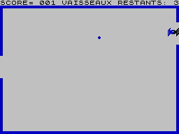Screenshot of Astéroïdes (ZX Spectrum, 1983) - MobyGames