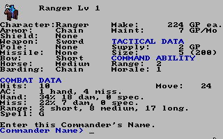 Screenshot of Sword of Aragon (Amiga, 1989) - MobyGames