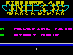 Screenshot of Unitrax (ZX Spectrum, 1987) - MobyGames