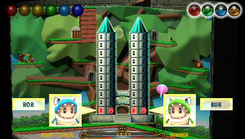 Screenshot of Bubble Bobble Evolution (PSP, 2006) - MobyGames