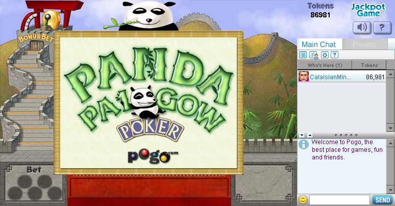 Screenshot of Panda Pai Gow Poker (Browser, 2004) - MobyGames