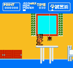 Screenshot of Garfield no Isshūkan: A Week of Garfield (NES, 1989 ...