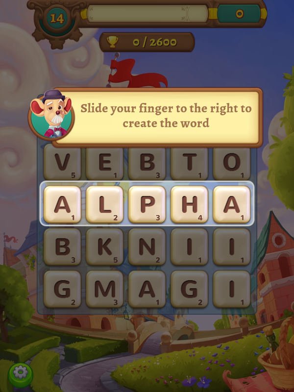 Screenshot of AlphaBetty Saga (iPad, 2015) - MobyGames