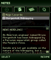 Screenshot of Tom Clancy's Splinter Cell: Chaos Theory (N-Gage, 2005 ...