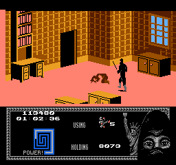 Screenshot of Last Ninja 2: Back with a Vengeance (NES, 1988) - MobyGames