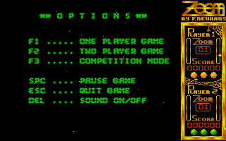 Screenshot of Zoom! (Amiga, 1988) - MobyGames