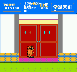 Screenshot of Garfield no Isshūkan: A Week of Garfield (NES, 1989 ...
