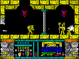 Screenshot of Jungle Warrior (ZX Spectrum, 1990) - MobyGames