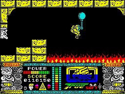 Screenshot of Jungle Warrior (ZX Spectrum, 1990) - MobyGames