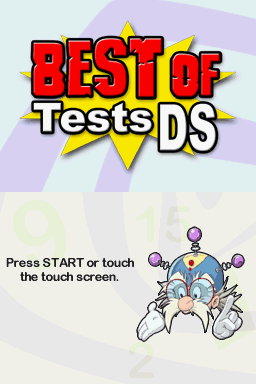 Screenshot of Best of Tests DS (Nintendo DS, 2008) - MobyGames