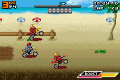Screenshot of Motocross Challenge (Game Boy Advance, 2007) - MobyGames