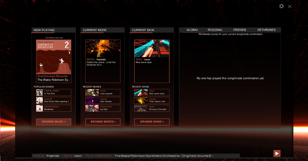 Audiosurf 2 screenshots - MobyGames