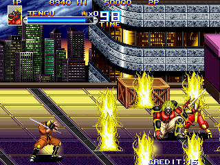 Screenshot of Shadow Force (Arcade, 1993) - MobyGames