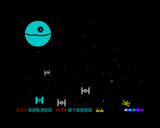 Screenshot of Death Star Interceptor (ZX Spectrum, 1984) - MobyGames