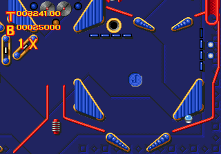 Screenshot of Virtual Pinball (Genesis, 1993) - MobyGames