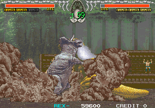 Screenshot of Dino Rex (Arcade, 1992) - MobyGames