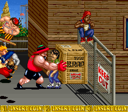 Screenshot of B.Rap Boys (Arcade, 1992) - MobyGames