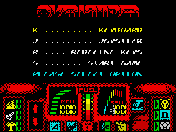 Screenshot of Overlander (ZX Spectrum, 1988) - MobyGames