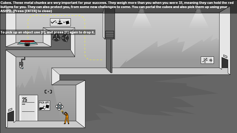 Screenshot of Portal: The Flash Version (Browser, 2007) - MobyGames