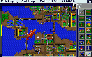 Screenshot of SimCity Graphics Set 1: Ancient Cities (Amiga, 1990 ...