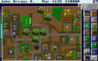 Screenshot of SimCity Graphics Set 1: Ancient Cities (Amiga, 1990 ...