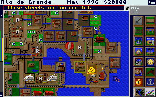 Screenshot of SimCity Graphics Set 1: Ancient Cities (Amiga, 1990 ...