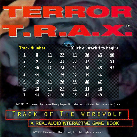 Screenshot of Terror T.R.A.X.: Track of the Werewolf (Browser, 2001 ...