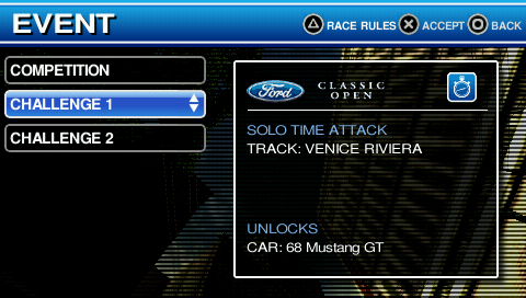 Screenshot of Ford Bold Moves Street Racing (PSP, 2006) - MobyGames