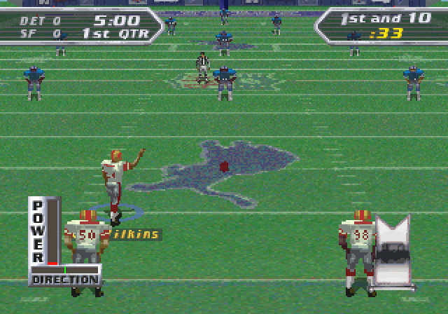Screenshot of NFL Quarterback Club 97 (SEGA Saturn, 1996) - MobyGames