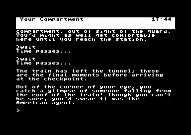 Screenshot of Border Zone (Commodore 64, 1987) - MobyGames