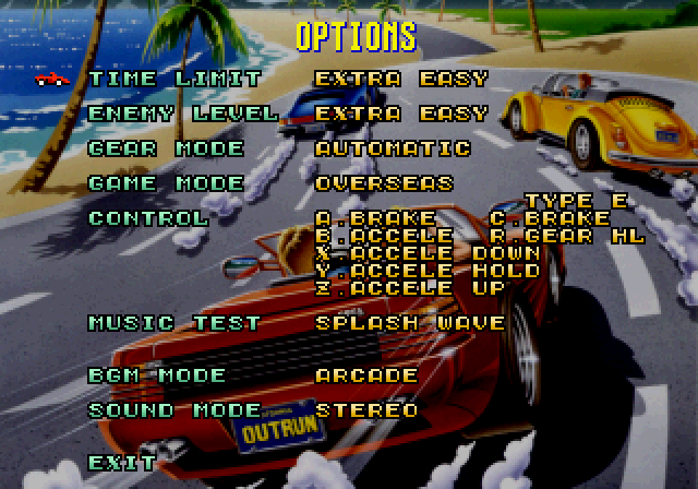 Screenshot of OutRun (SEGA Saturn, 1986) - MobyGames
