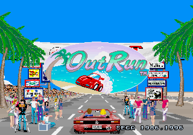 Screenshot of OutRun (SEGA Saturn, 1986) - MobyGames