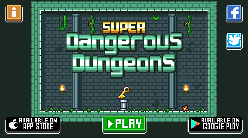 Screenshot of Super Dangerous Dungeons (Browser, 2015) - MobyGames