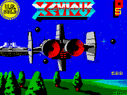 Screenshot of Xevious (ZX Spectrum, 1982) - MobyGames
