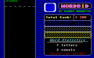 Wordbid (1991) - MobyGames