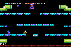 Screenshot of Mario Bros. (Game Boy Advance, 1983) - MobyGames