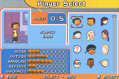 Screenshot of Backyard Basketball (Game Boy Advance, 2004) - MobyGames