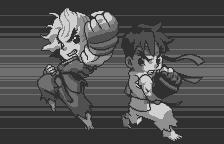 Screenshot of Pocket Fighter (WonderSwan, 2000) - MobyGames