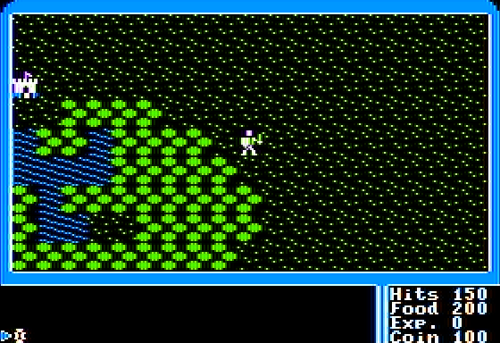 Screenshot of Ultima I (Apple II, 1986) - MobyGames