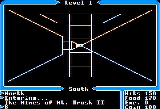 Screenshot of Ultima I (Apple II, 1986) - MobyGames