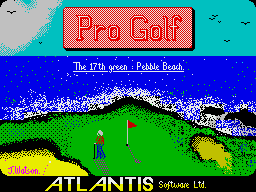 Screenshot of Pro Golf (ZX Spectrum, 1986) - MobyGames