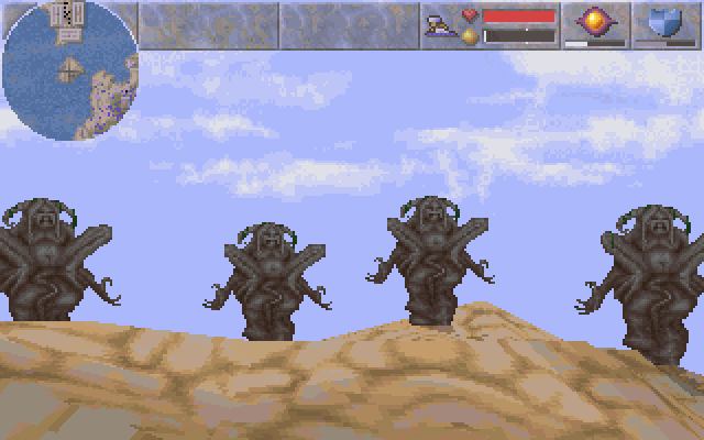 Screenshot of Magic Carpet (DOS, 1994) - MobyGames