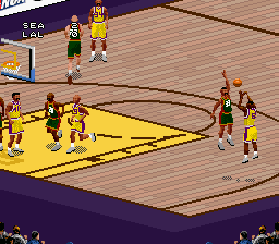 Screenshot of NBA Live 98 (SNES, 1997) - MobyGames