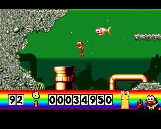 Screenshot of James Pond: Underwater Agent (Amiga, 1990) - MobyGames